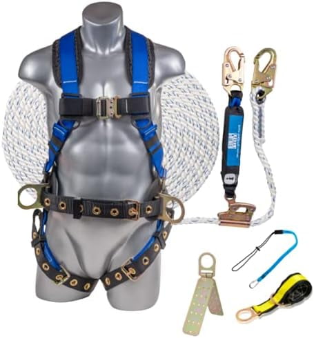 Palmer Safety Premium Fall Protection Roofing Bucket Kit I Full Body ...