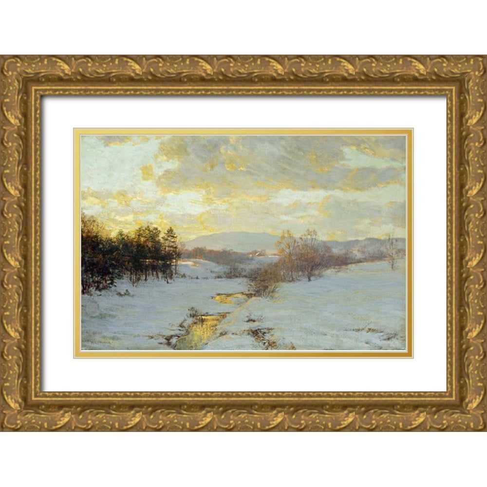 Palmer, Walter Launt 14x11 Gold Ornate Wood Framed with Double Matting ...