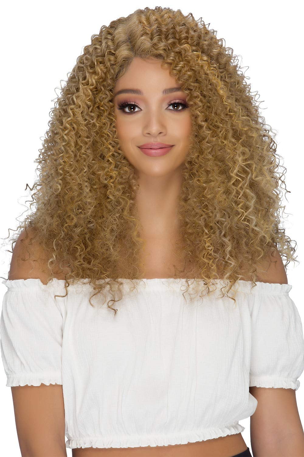 Palmer Wig Color 4 - Vivica Fox Wigs 21" Layered Pieced Synthetic Tight ...