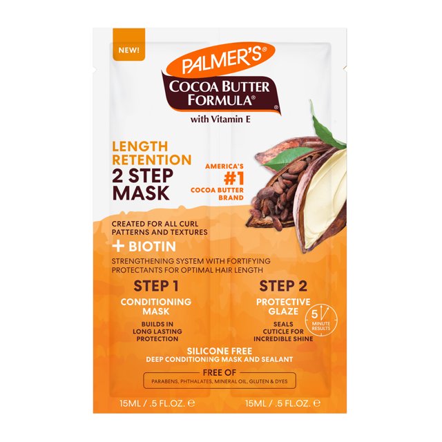 Palmer's Cocoa Butter Formula Length Retention 2-Step Hair Mask, 1 fl ...