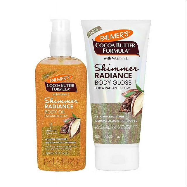 Palmer's Cocoa Butter Formula Shimmer Radiance Body Oil, Body Gloss Set - Walmart.com