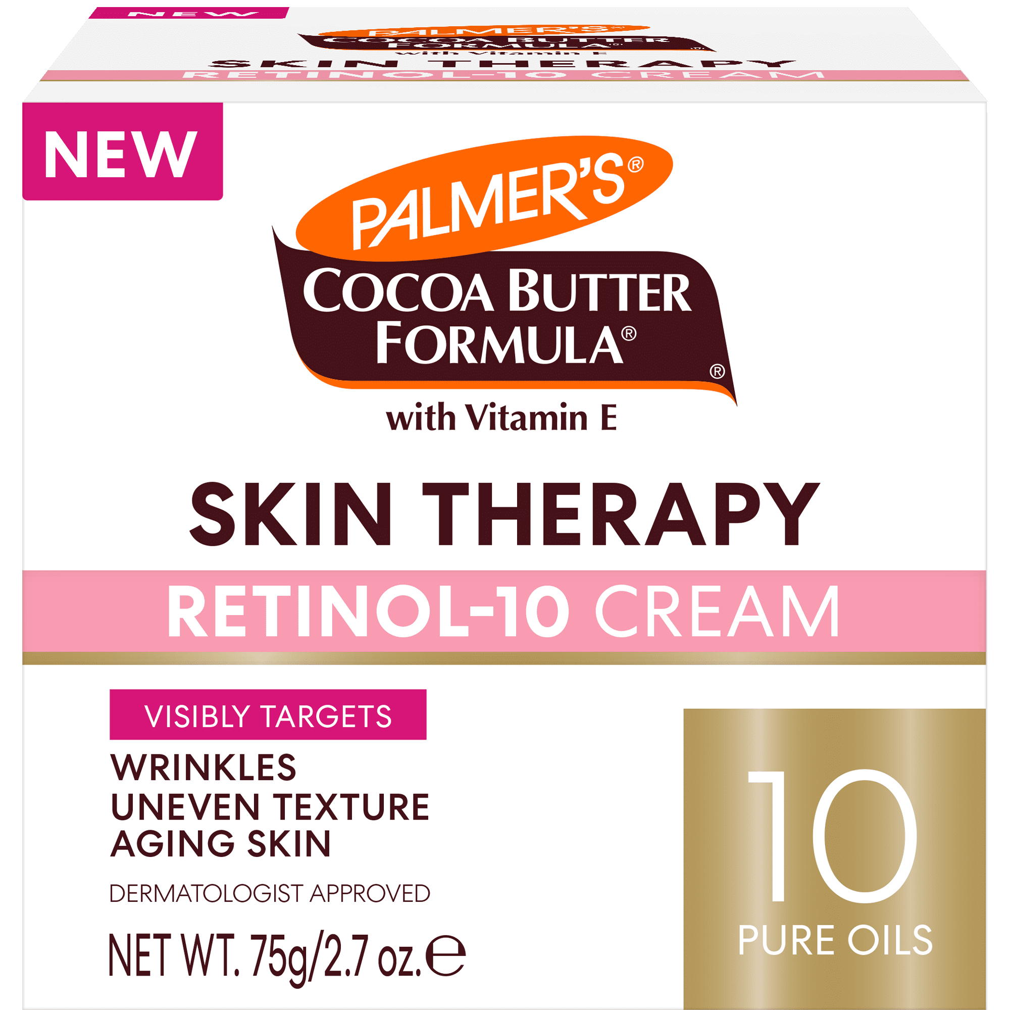 Palmer's Skin Therapy, Retinol-10 Cream, 2.7 oz (75 g) - Walmart.com