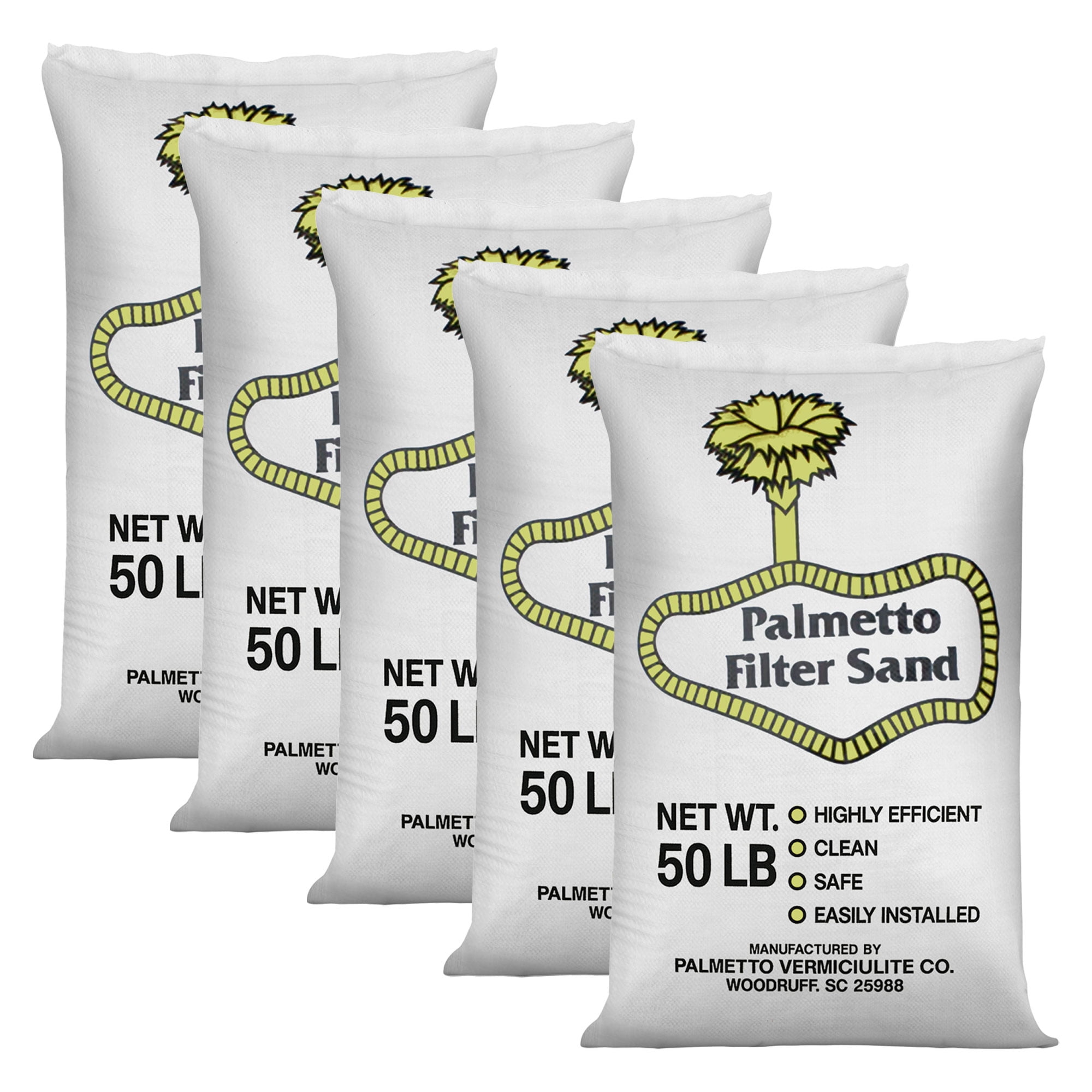 Palmetto 5 Pack Filter Sand Residential & Commercial Pool Sand Filters ...