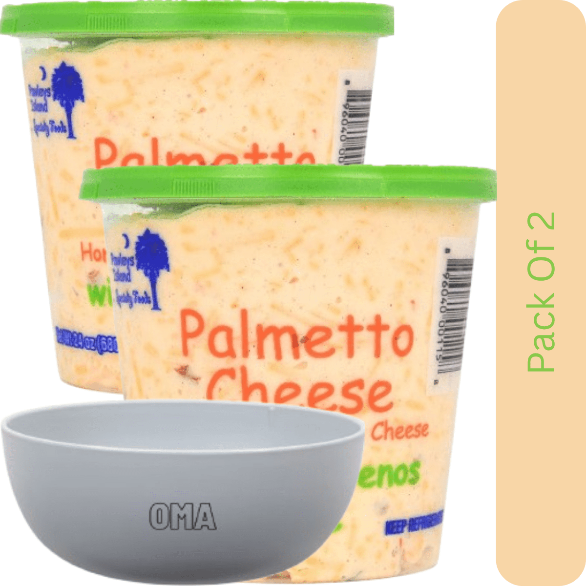 Palmetto Cheese Pimento Cheese Spread with Jalapenos, Bold Zesty Flavor ...