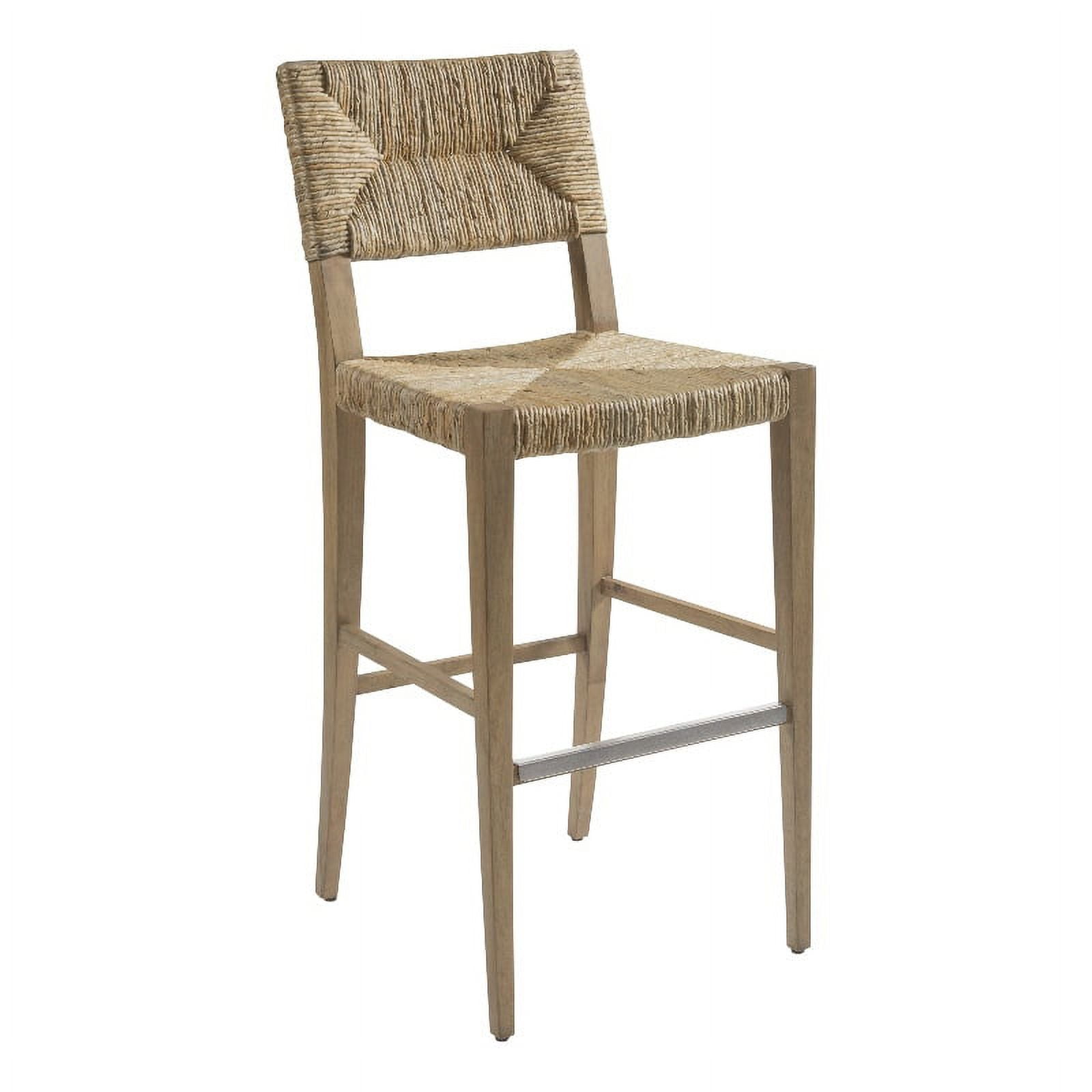 Palmetto Home Diamond Banana Weave Solid Wood Bar Stool in Natural ...