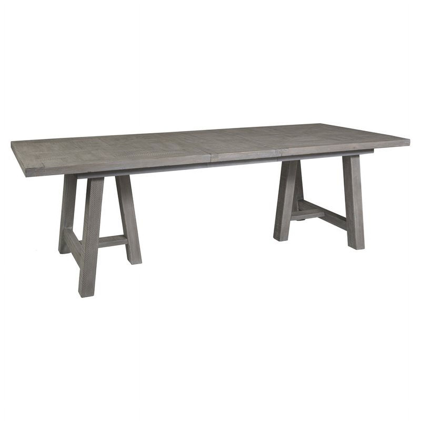 Palmetto Home Studio 20 Farmhouse Distressed Gray Wood Dining Table ...