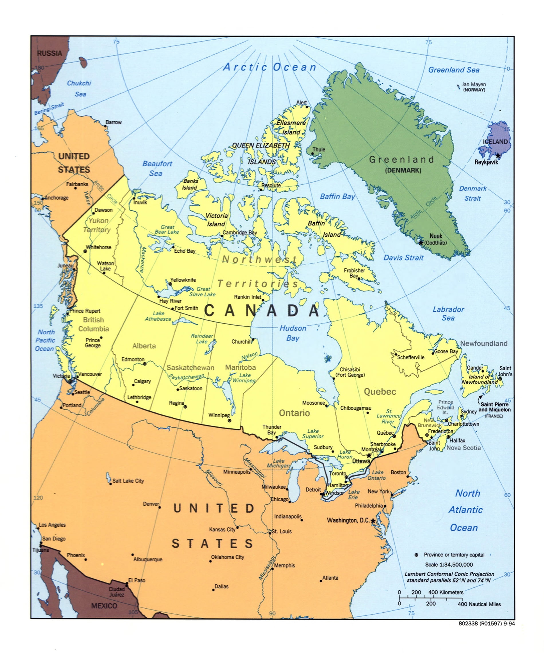 Largest Map Of Canada With Cities