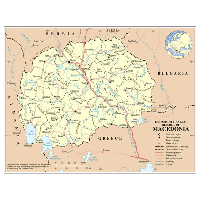 Palmetto Posters 24x31 Laminated Poster: Large detailed political and ...