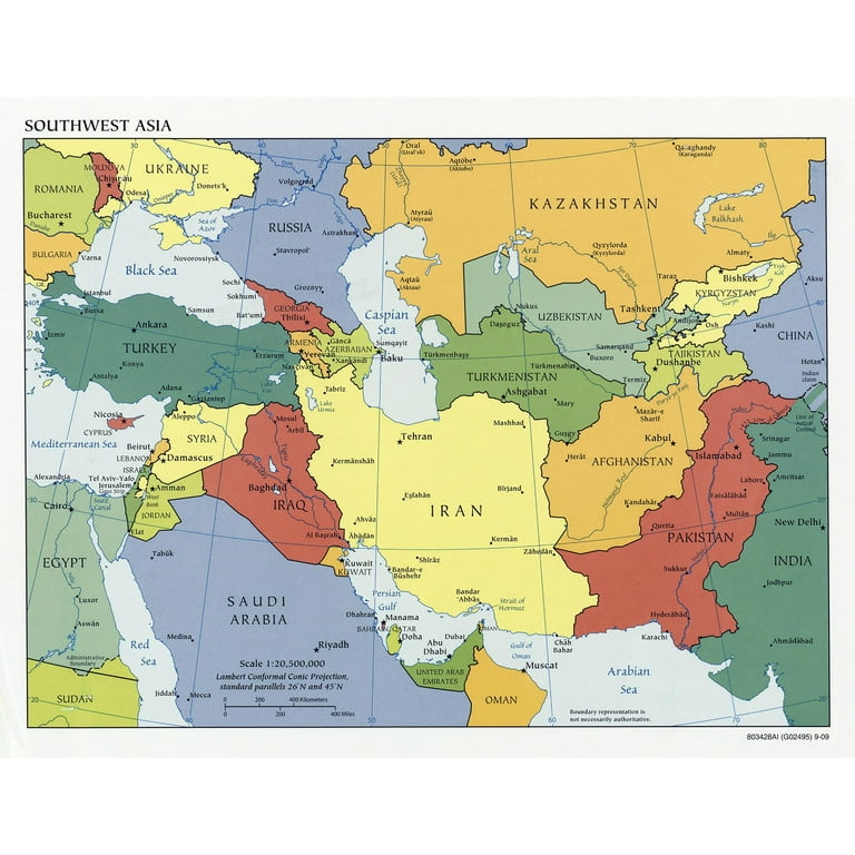 Detailed Political Map Of Asia With All Capitals Asia Detailed