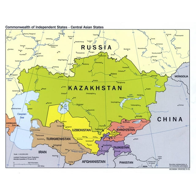 Palmetto Posters 24x31 Laminated Poster: Large scale political map of ...