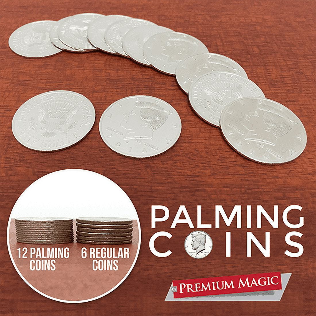 Palming Coin Set (U.S. Half design /12 piece) by Premium Magic - Trick ...
