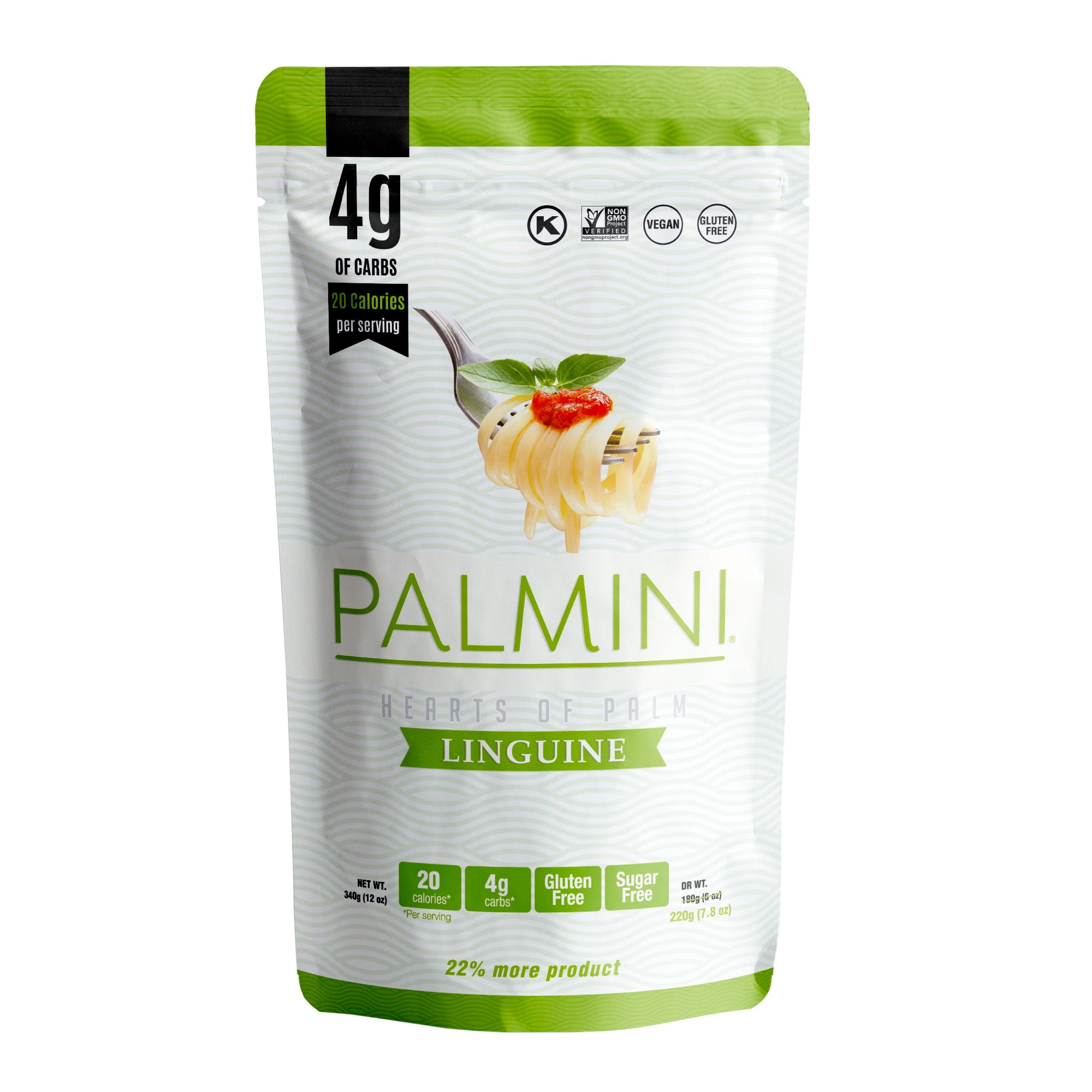 Palmini Linguine Pasta from Hearts of Palm, 12 oz – Non-GMO, Vegan ...