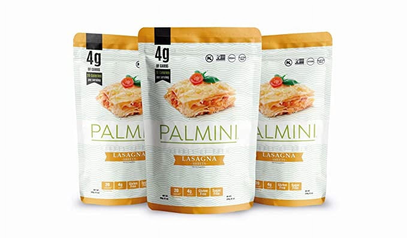 Palmini Lasagna Sheets Low Carb Vegan Heart of Palm Pasta 12 Ounce Pack ...