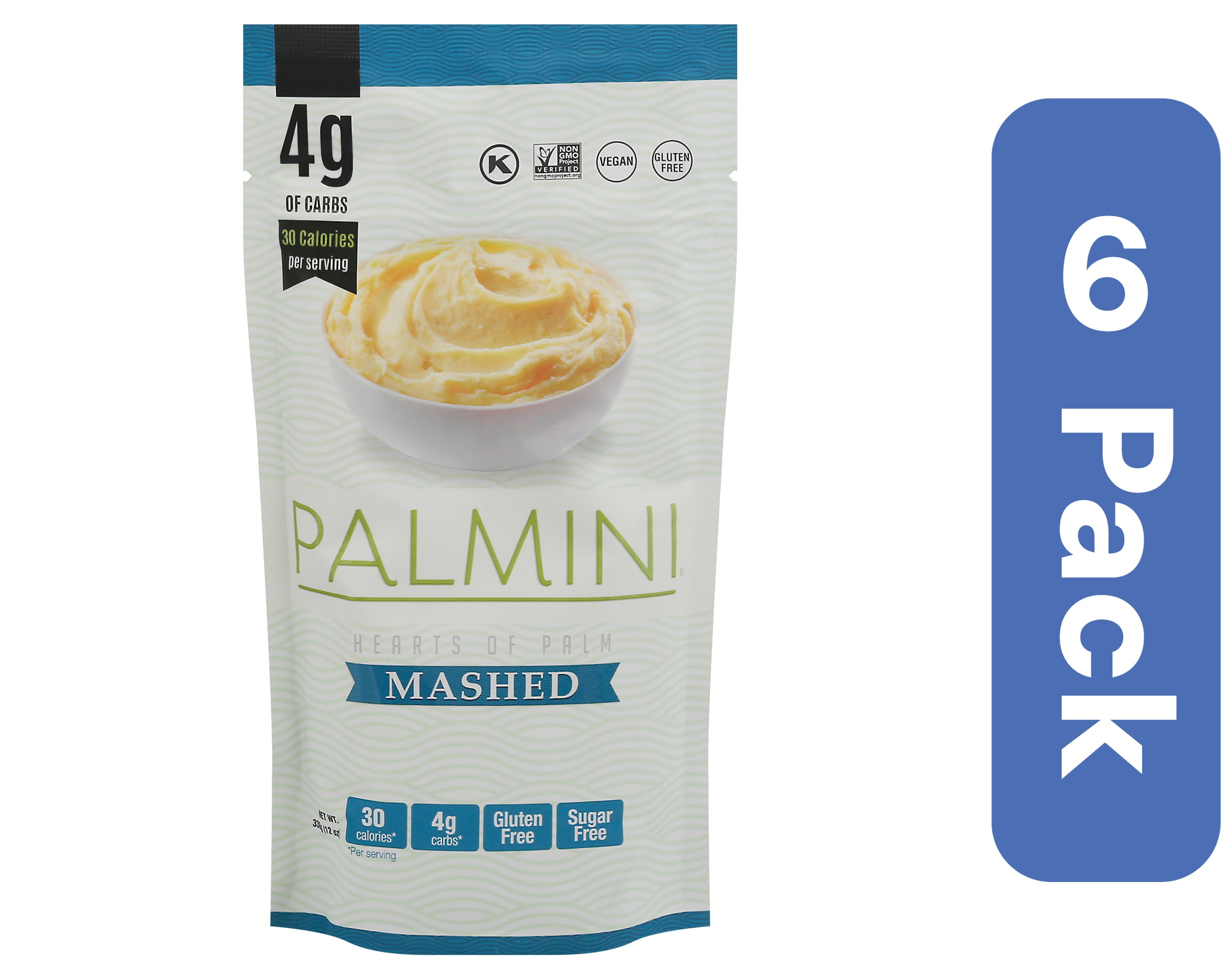 Palmini Mashed Potato Pouch 12 oz (Pack Of 6) - Walmart.com