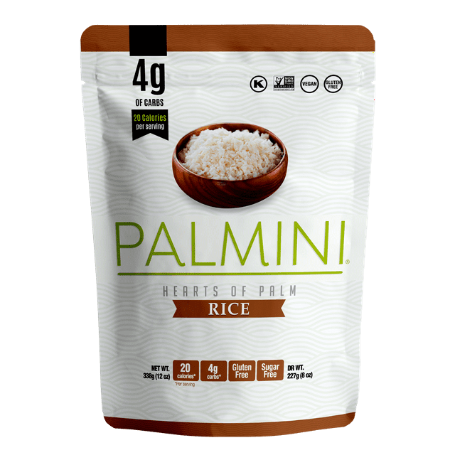 Palmini Low-Carb, Keto-Friendly Slim Rice, Gluten-Free, Vegan, Non-GMO ...