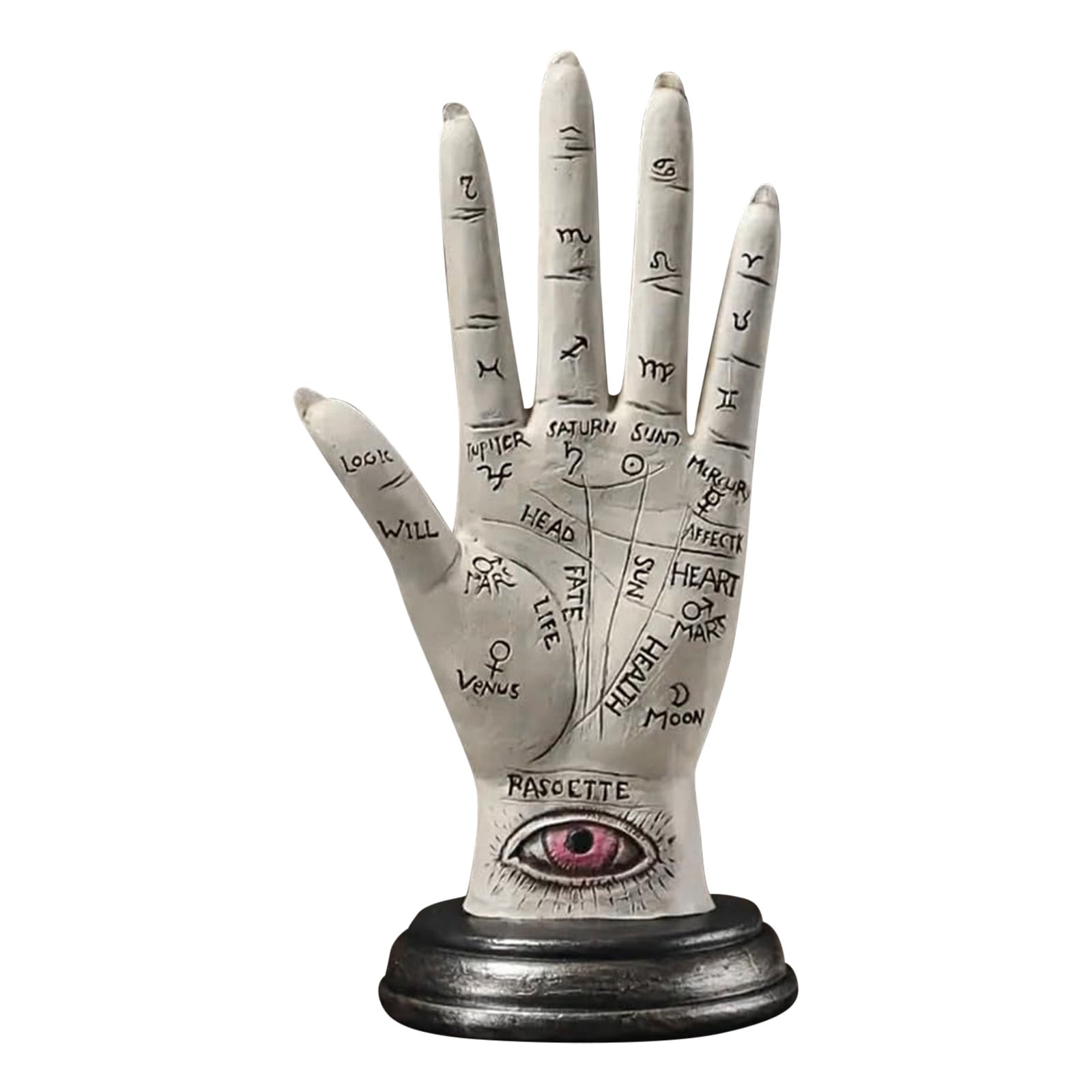 Palmistry Hand Resin Statue Telling Reading Ancient Mystical With Lines ...