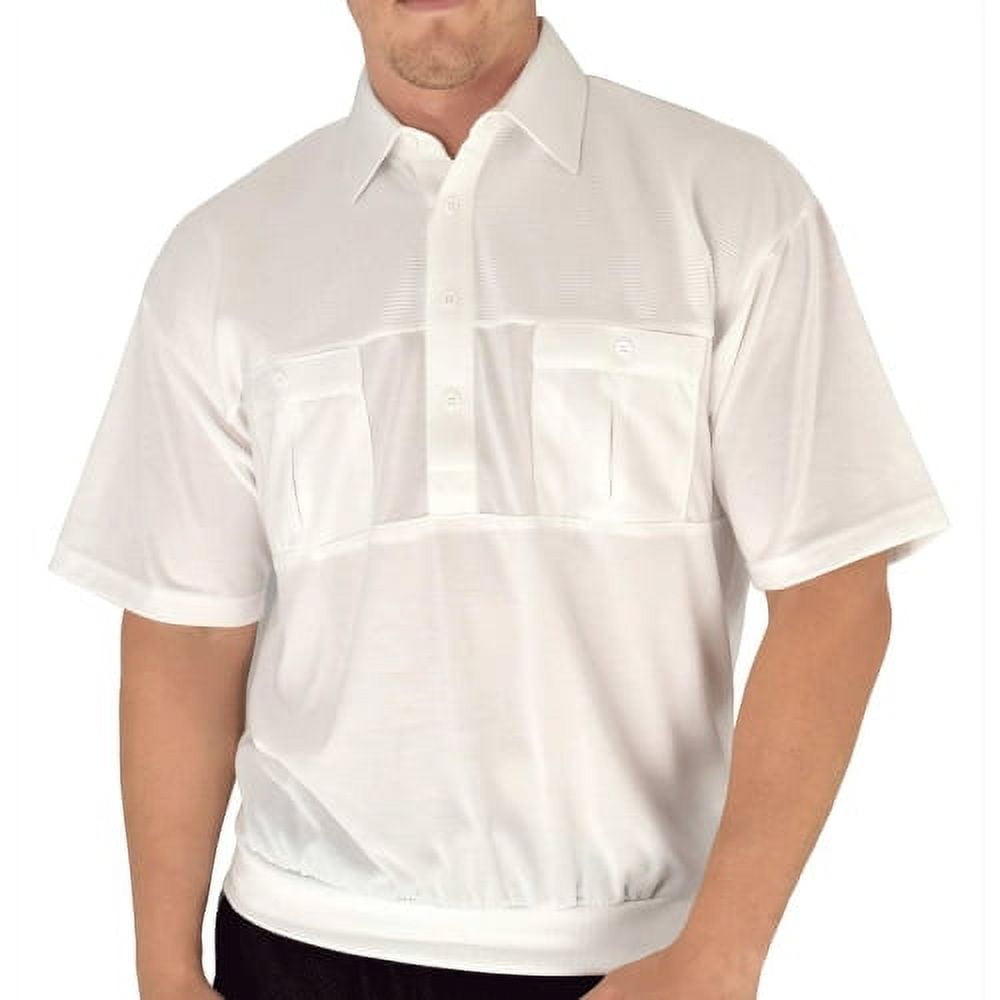 Palmland Classic 2 Pocket Solid Banded Bottom Polo Shirt Sizes Medium ...