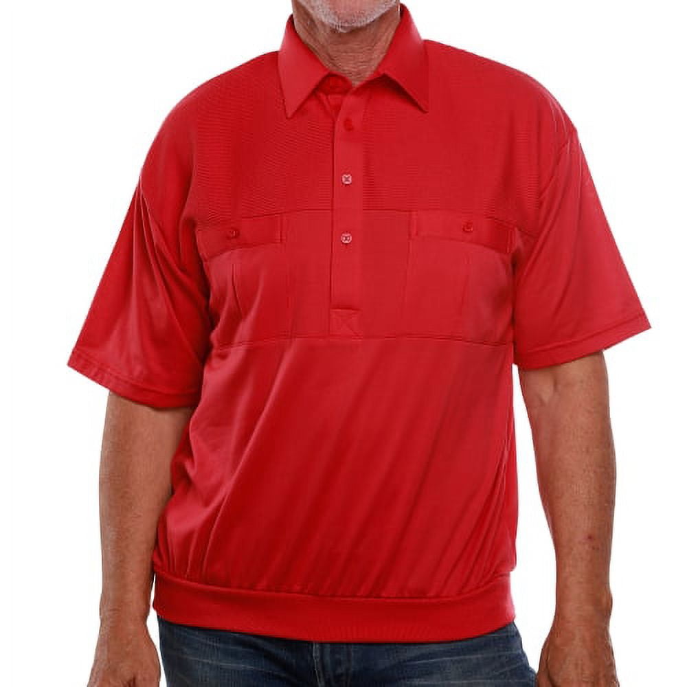 Palmland Classic 2 Pocket Solid Banded Bottom Polo Shirt Sizes Medium ...