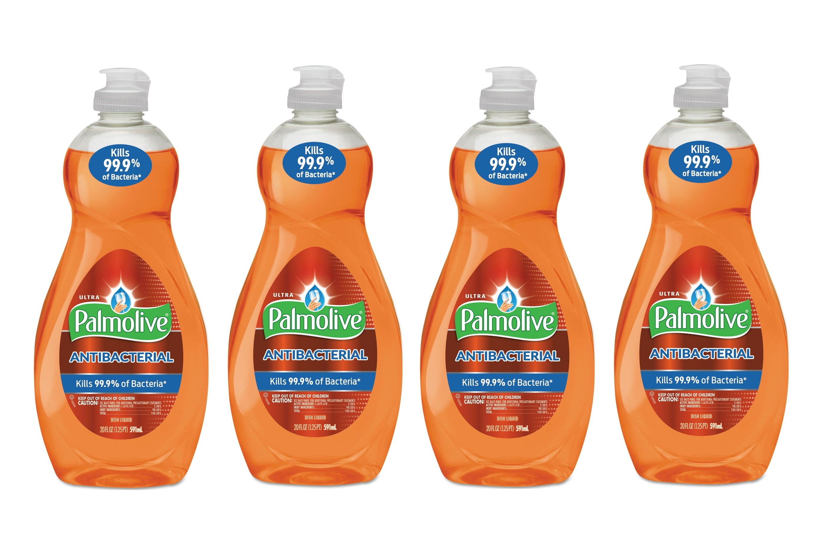 Palmolive Antibacterial Ultra Dish Wash Liquid, Orange, 20 Oz, 4 Pack ...