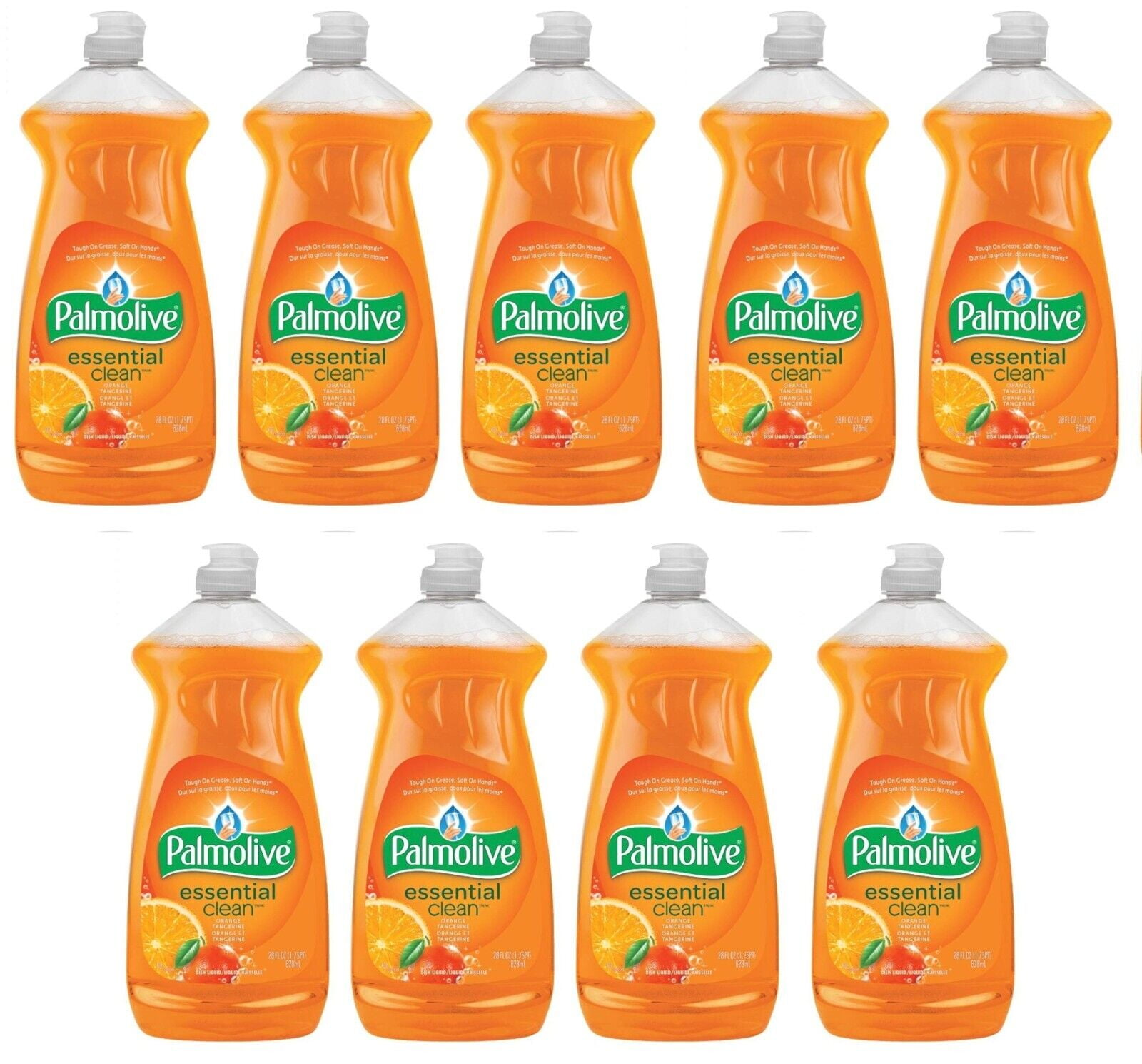 Palmolive Dish Liquid Detergent Soap Essential Clean Orange Tangerine ...
