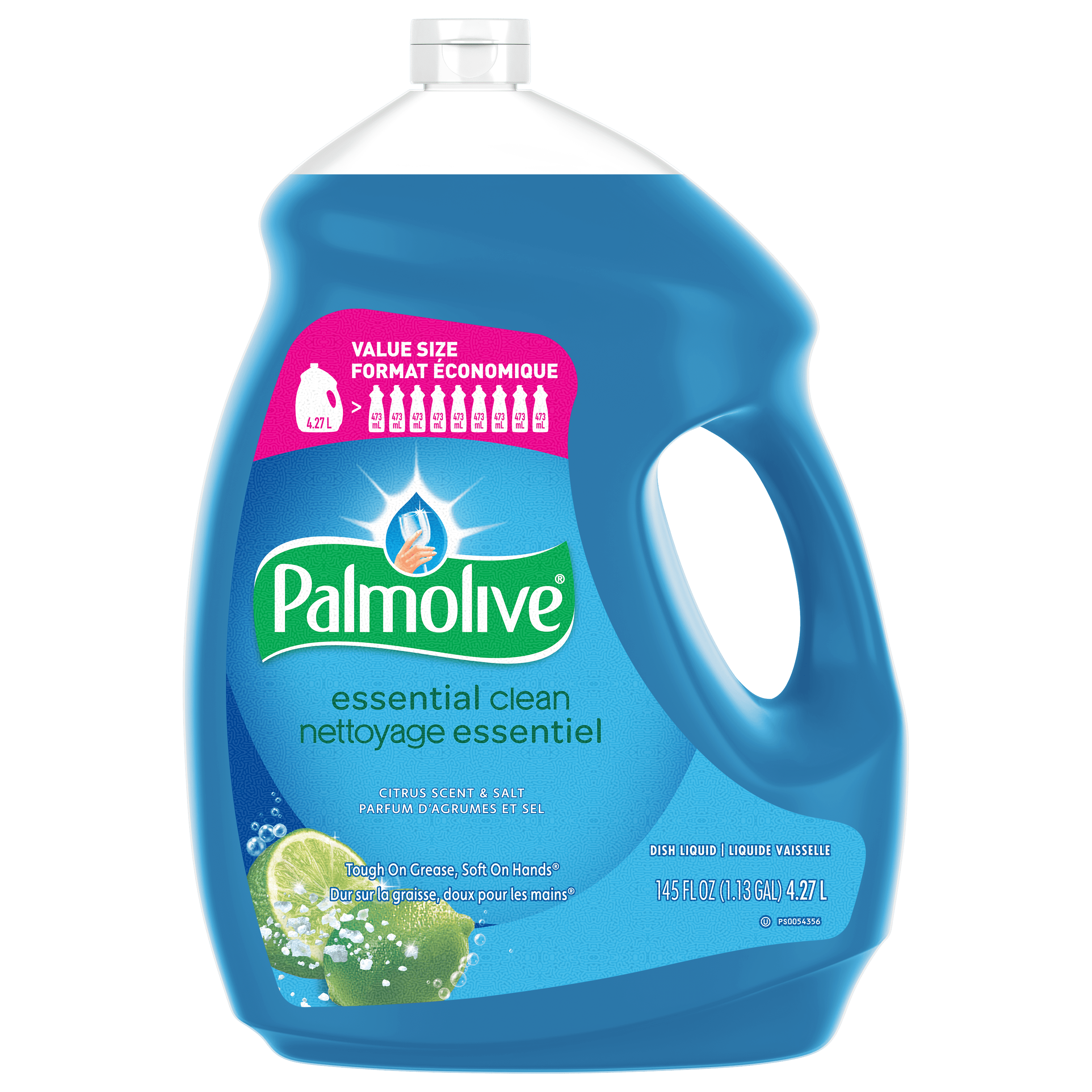 Palmolive Essential Clean Liquid Dish Soap, Citrus Scent + Salt, 145oz ...