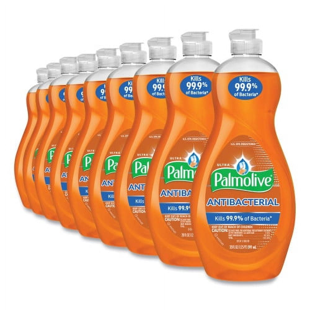 Palmolive Ultra Antibacterial Dishwashing Liquid, 20 oz Bottle, 9 ...