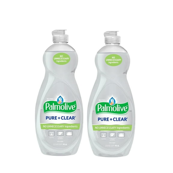 Palmolive Ultra Pure + Clear Liquid Dish Soap, Fragrance Free, 32.5 ...