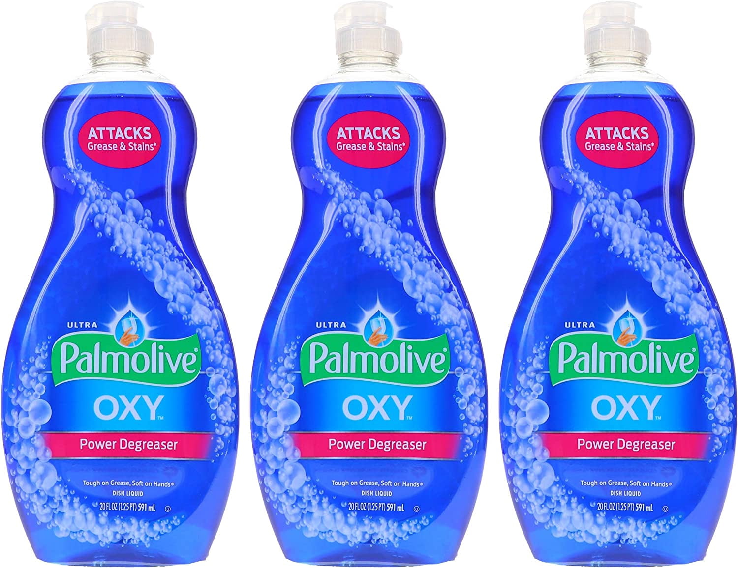 Palmolive Ultra Oxy Power Degreaser Dish Soap, 60 Fluid Ounce, 3 Pack x ...