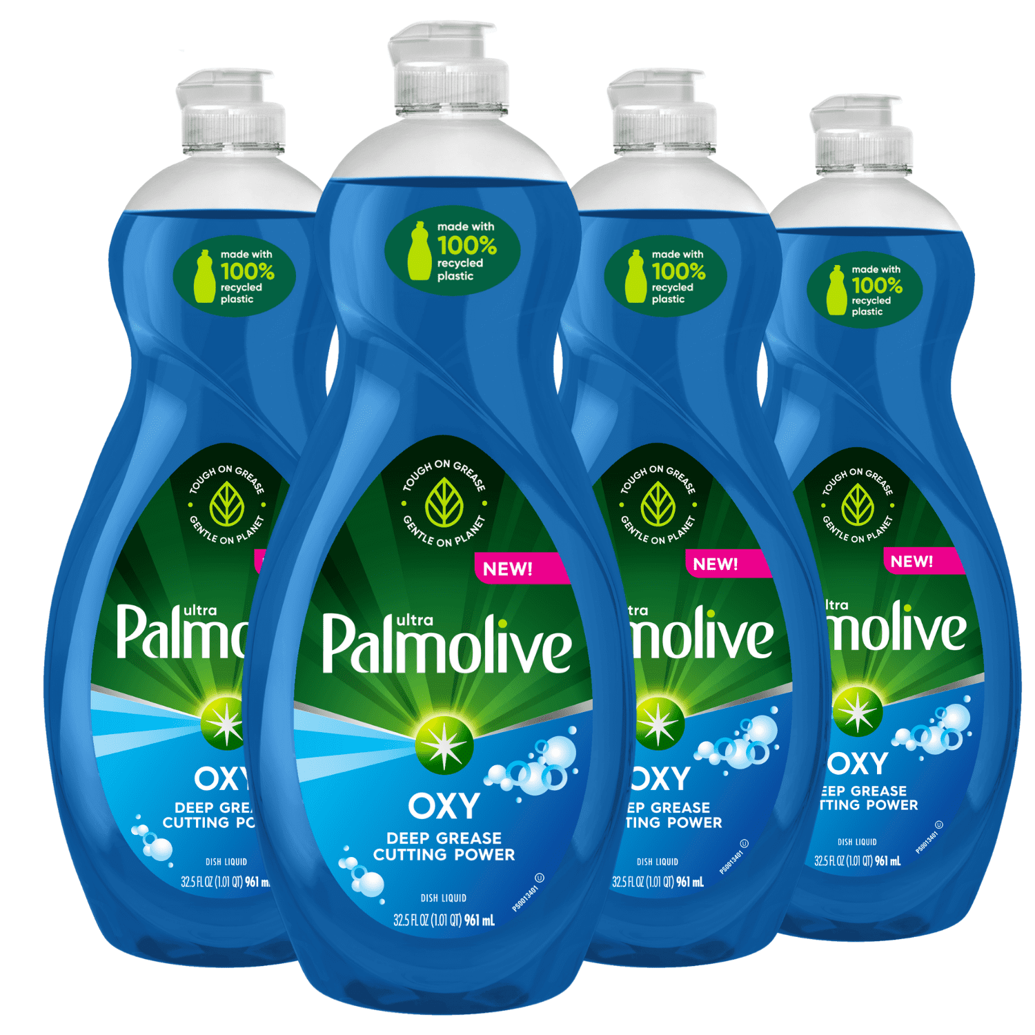 Palmolive Ultra Oxy Power Degreaser Liquid Dish Soap,4 Packs of 32.5 fl ...