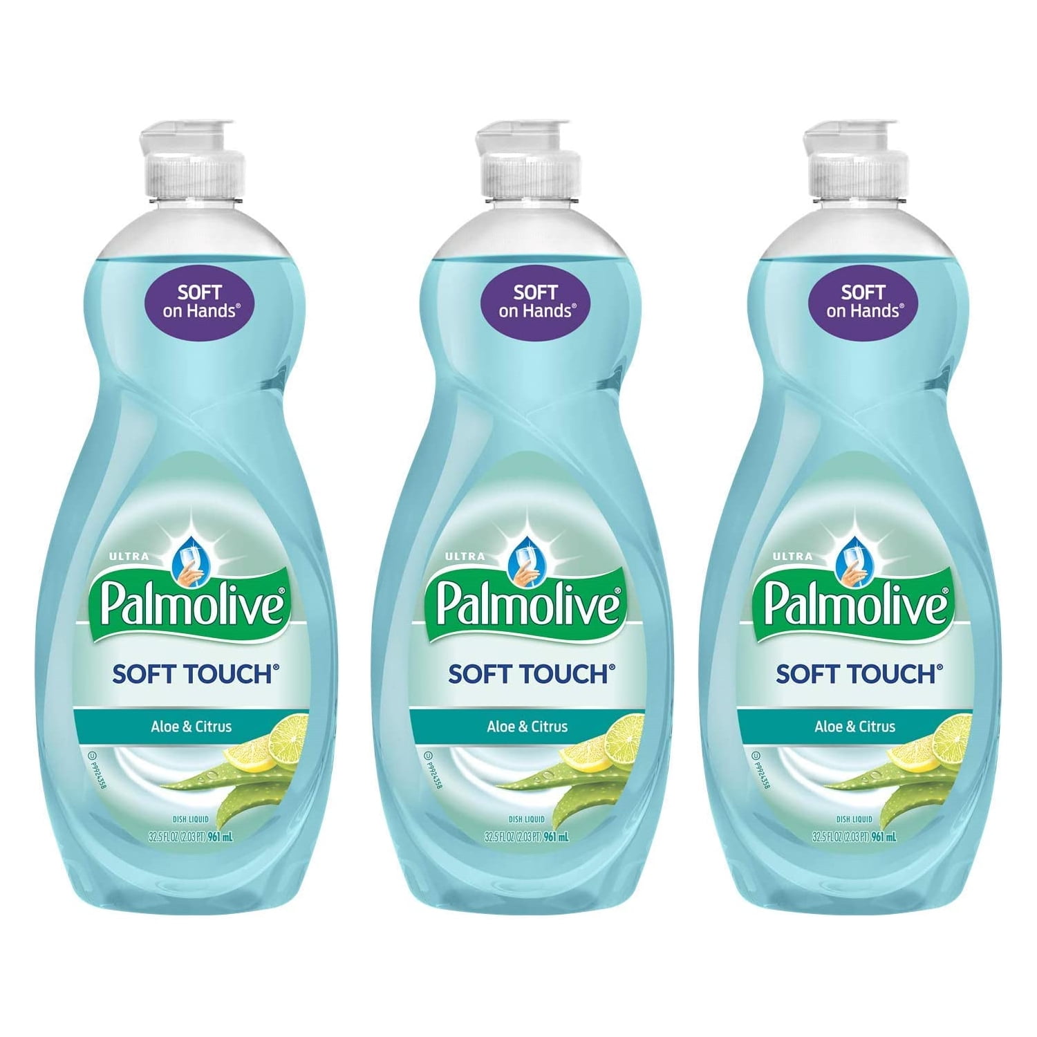 Palmolive Ultra Soft Touch Aloe/Citrus Dish Soap, 32.5 Oz, 3 Pack ...