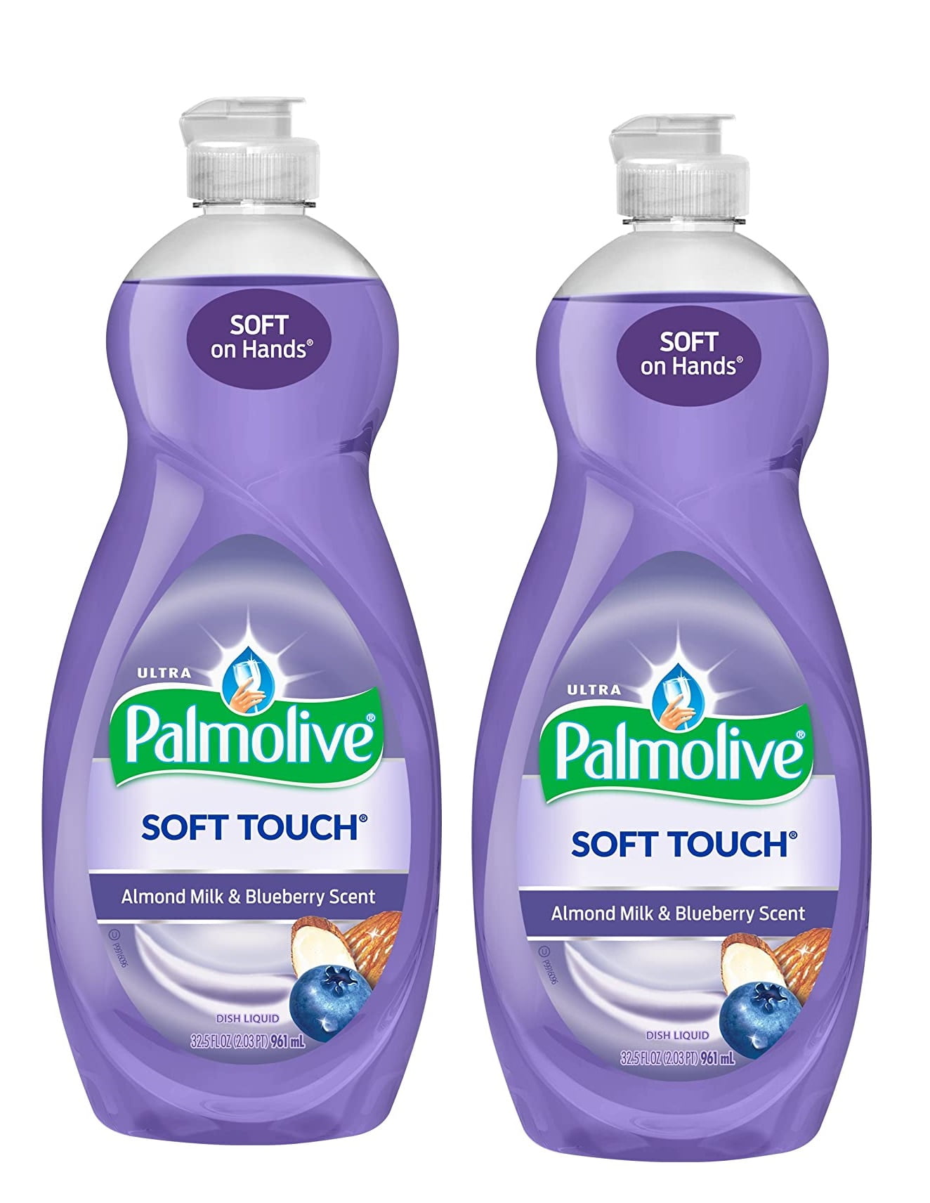 Palmolive Ultra Soft Touch Liquid Dish Soap, Blueberry Scent, 32.5 ...