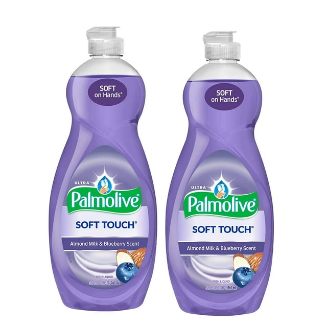 Palmolive Ultra Soft Touch Liquid Dish Soap, Blueberry Scent, 32.5 ...