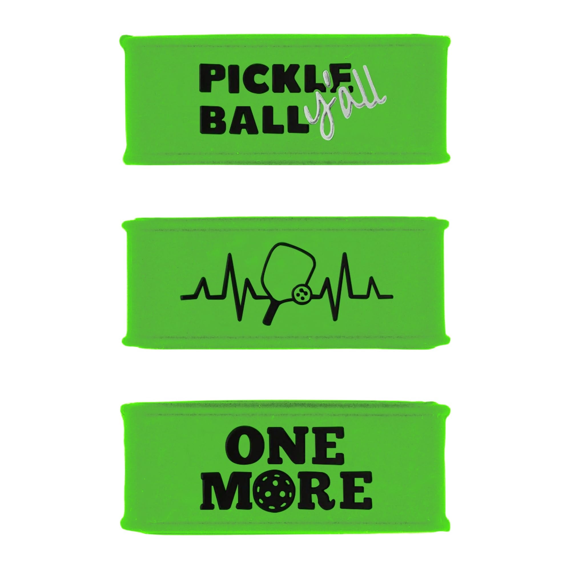 Palms-O-Aces Pickleball Paddle New Silicone Grip Bands - Green 3C - 0.3 ...