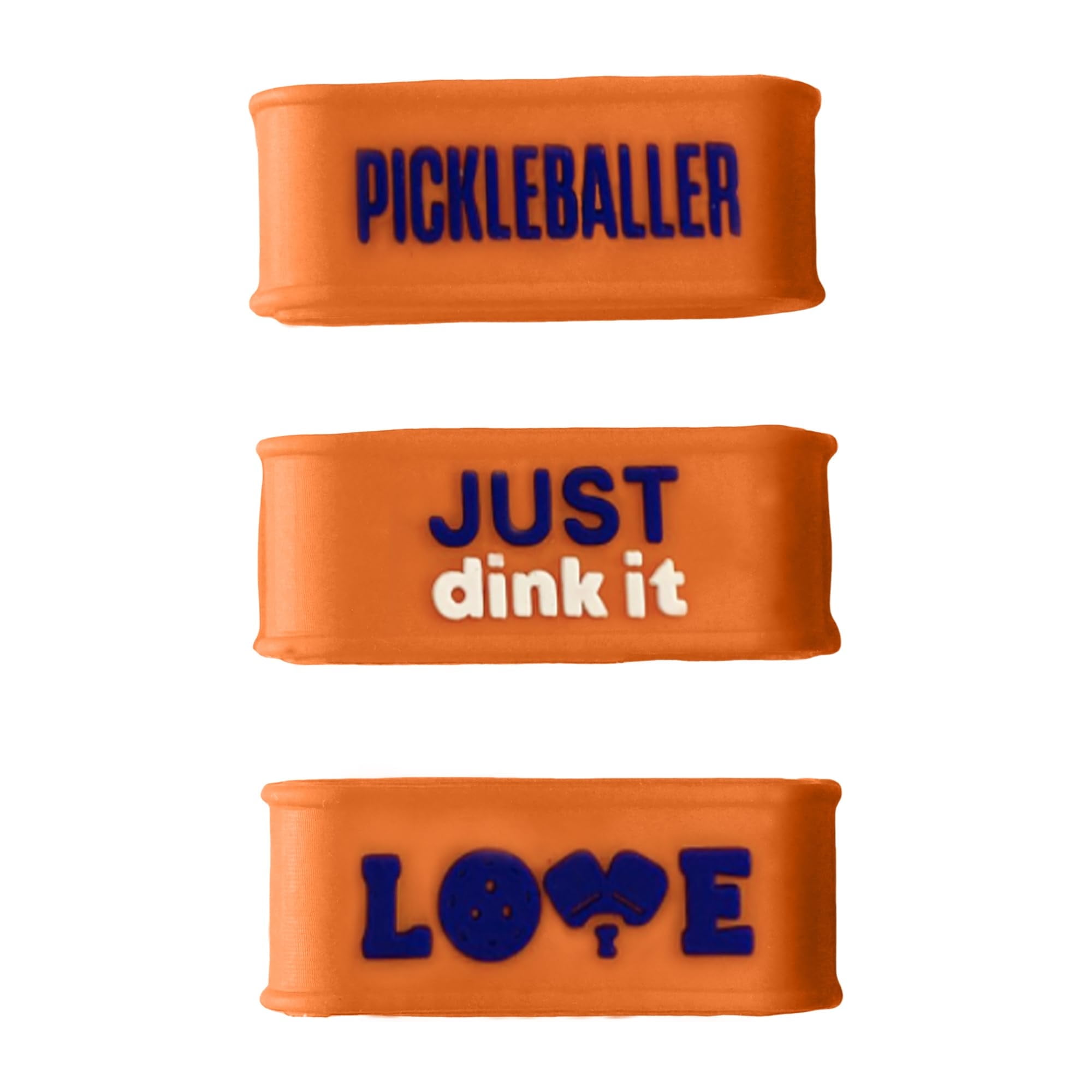 Palms-O-Aces Pickleball Paddle New Silicone Grip Bands - Orange 3B - 0. ...