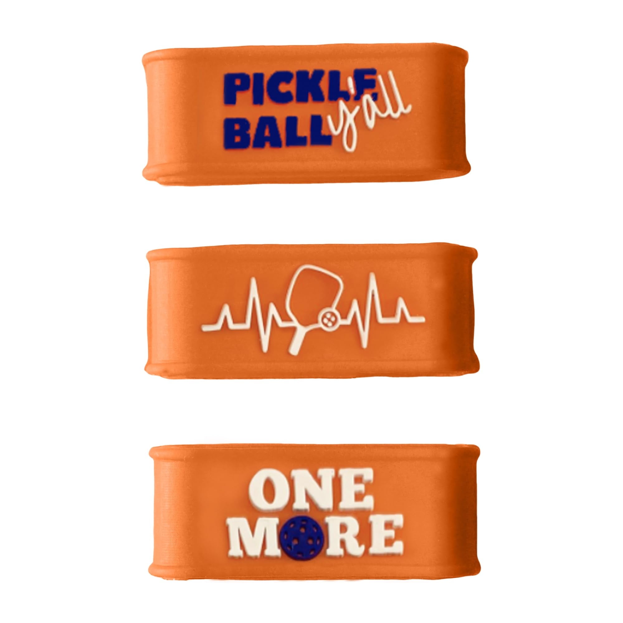 Palms-O-Aces Pickleball Paddle New Silicone Grip Bands - Orange 3C - 0. ...