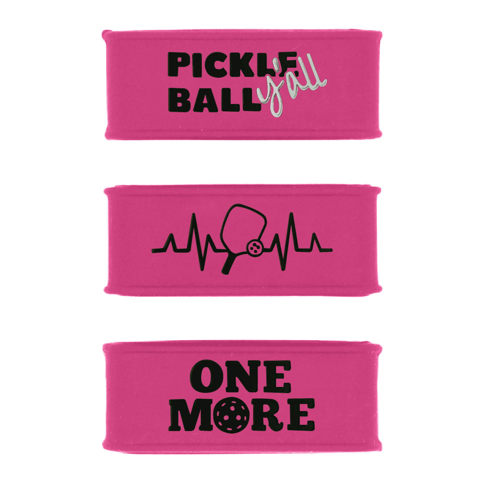 Palms-O-Aces Pickleball Paddle New Silicone Grip Bands - Pink 3C - 0.3 ...