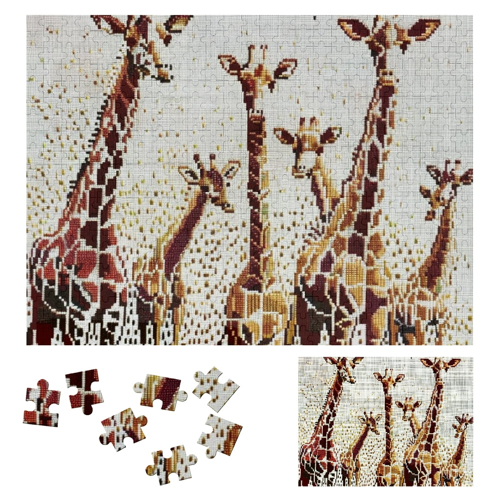 Palnkart Challenging Difficult Wood Puzzles for Adults Giraffes Cross ...