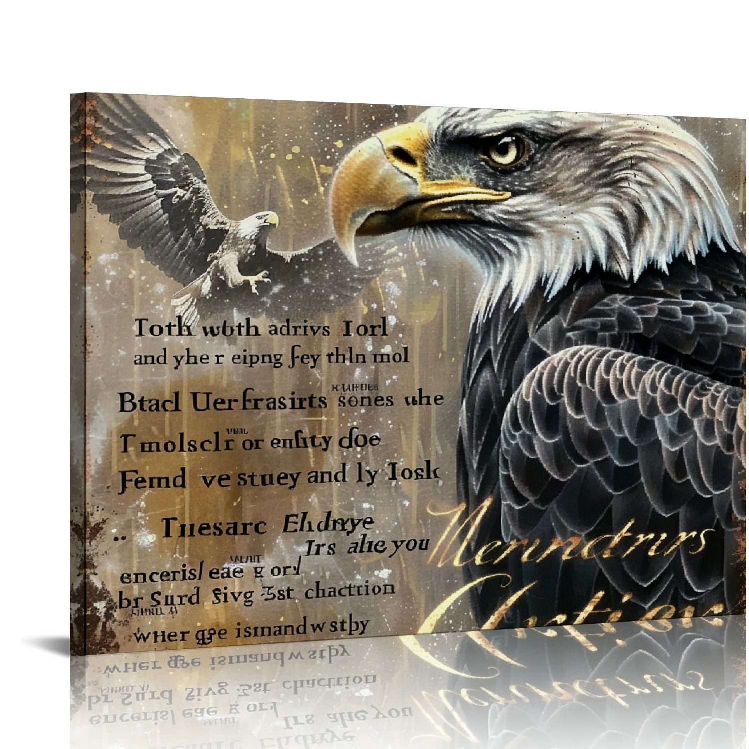 Palnkart Eagle Bible Verse Strength Fine Art Aesthetic Poster Print ...