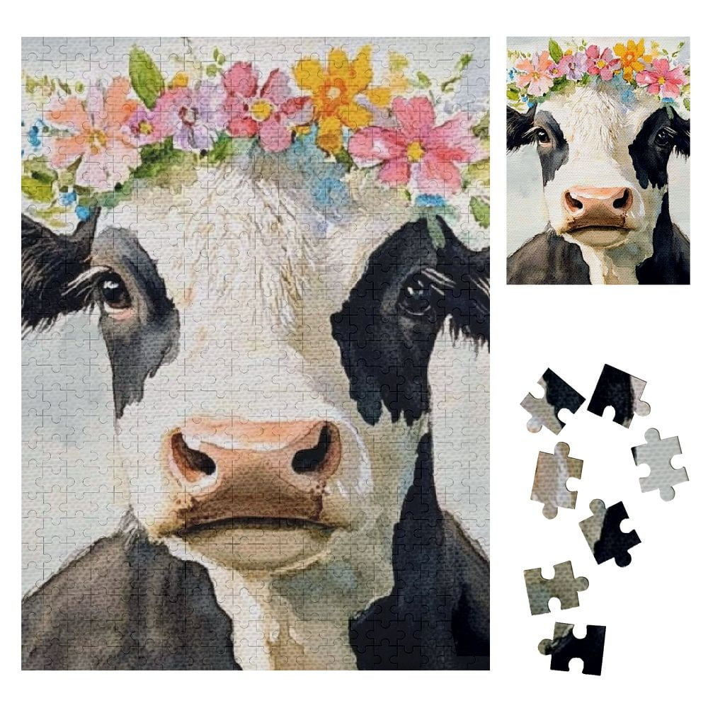 Palnkart Flower Crown Wooden Jigsaw Puzzle - Impossible Vertical Wooden ...