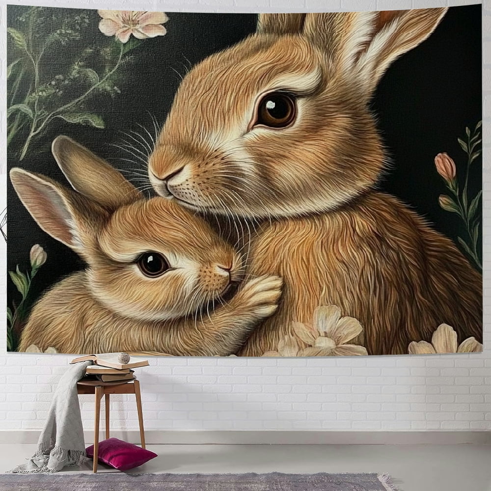 Palnkart Mother and Baby Tapestry Wall Hanging Unique Style for Home ...