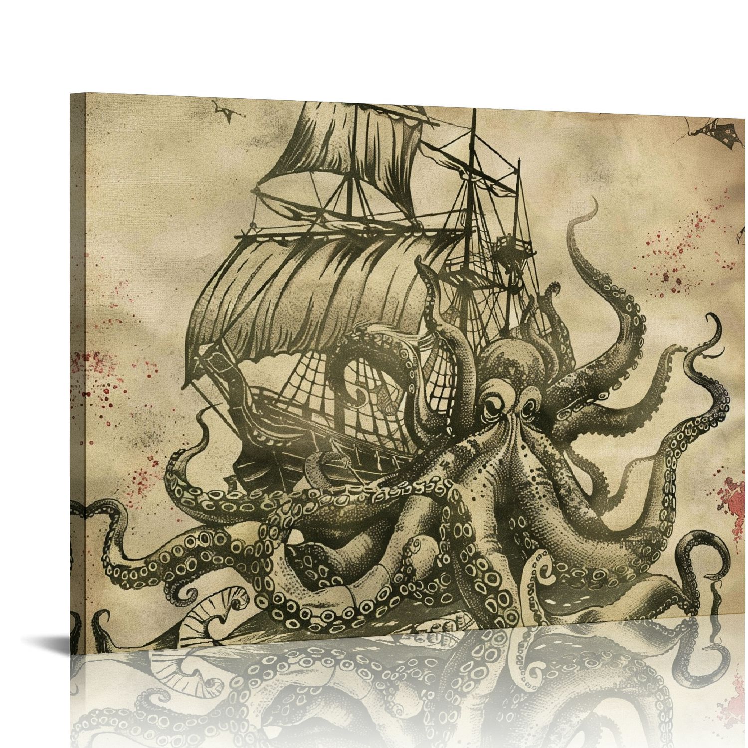 Palnkart Octopus Tentacles Fine Art Aesthetic Poster Print Wall ...