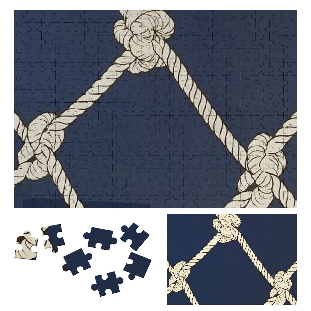 Palnkart Rope Knot Wooden Jigsaw Puzzle Horizontal Style for Adults and ...