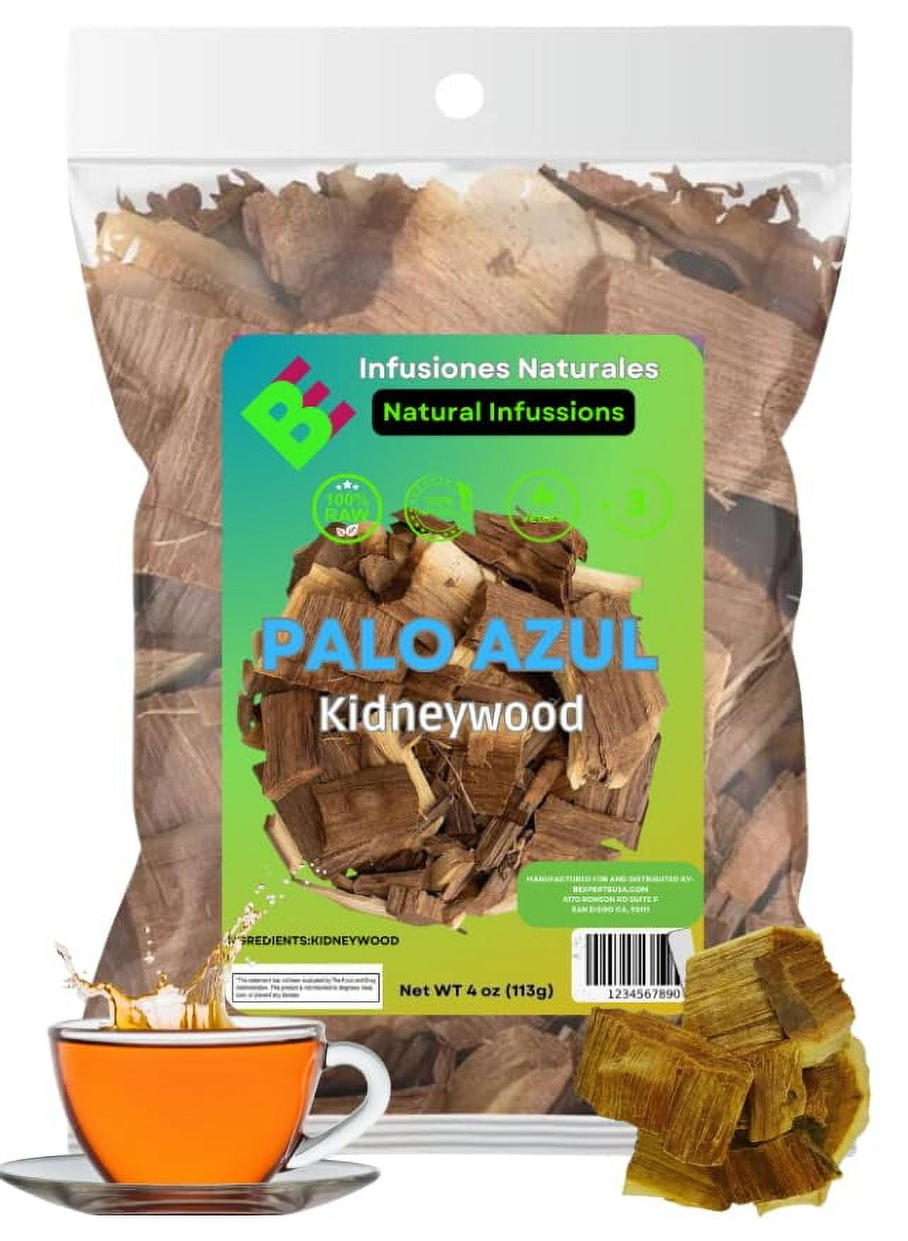 Palo Azul 4oz (141.g) Herbal Tea | Kidneywood (Blue Stick) Te Herbal ...