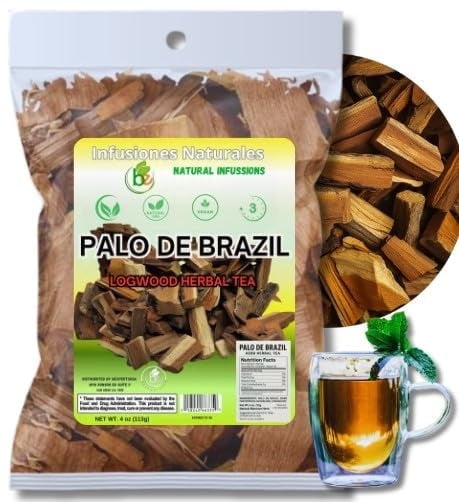 Palo Brazil Tea – 4 oz (113g) – 100% Natural Herbal Bark – Haematoxylum brasiletto – Wildcrafted ...