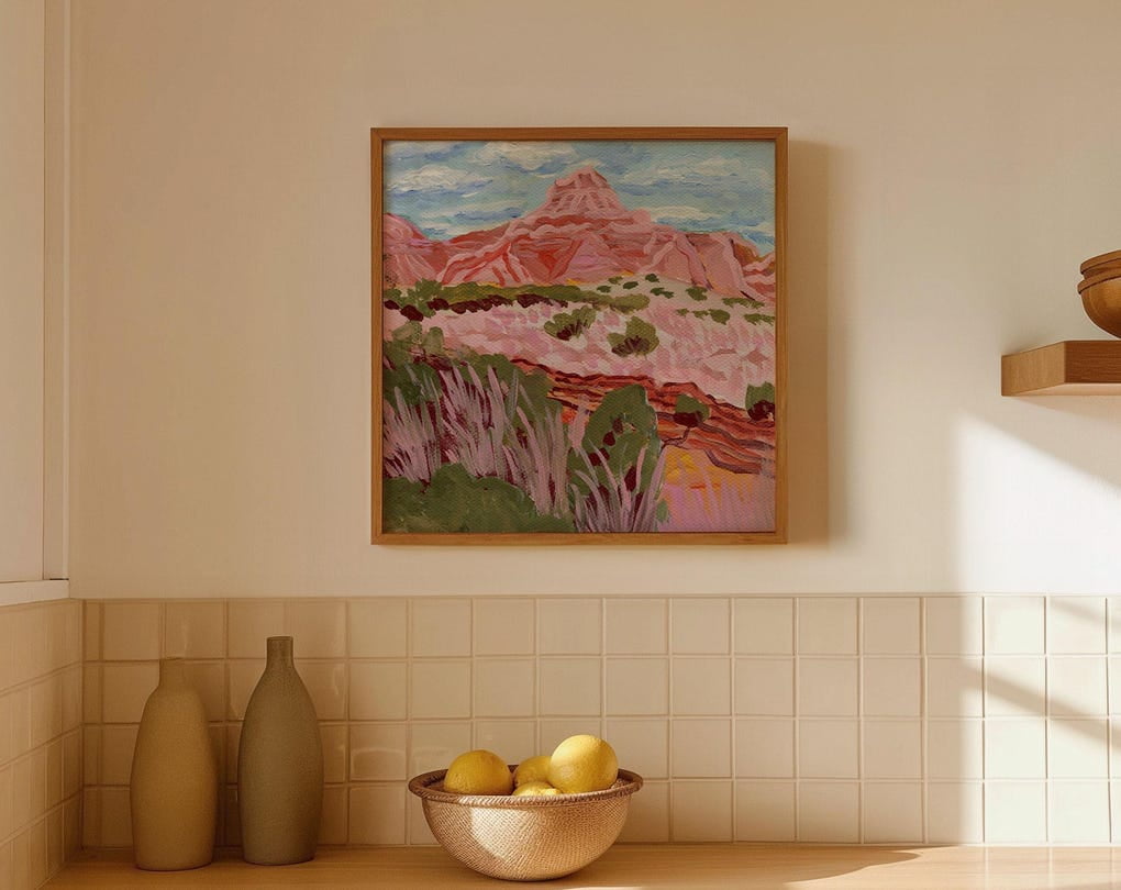 Palo Duro Canyon Texas State Park Print Mountain Landscape Travel ...