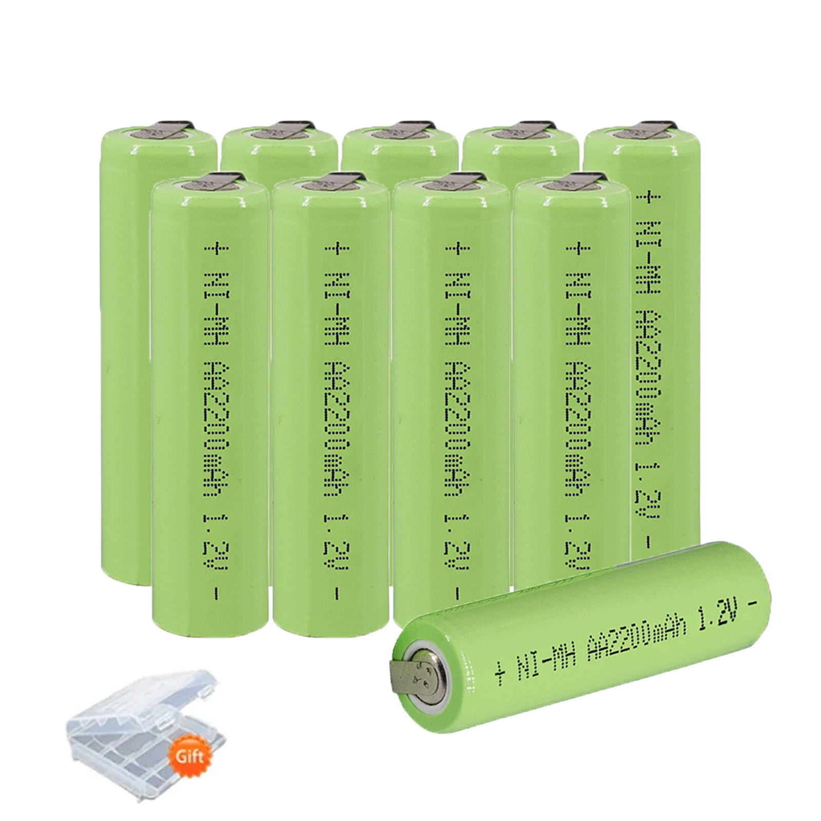 Palogreen AA Rechargeable Battery 10-Pack 1.2V Ni-MH Double A Batteries ...