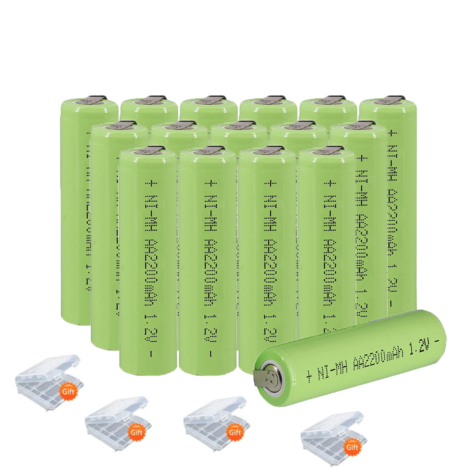 Palogreen AA Rechargeable Battery 16-Pack 1.2V Ni-MH Double A Batteries ...