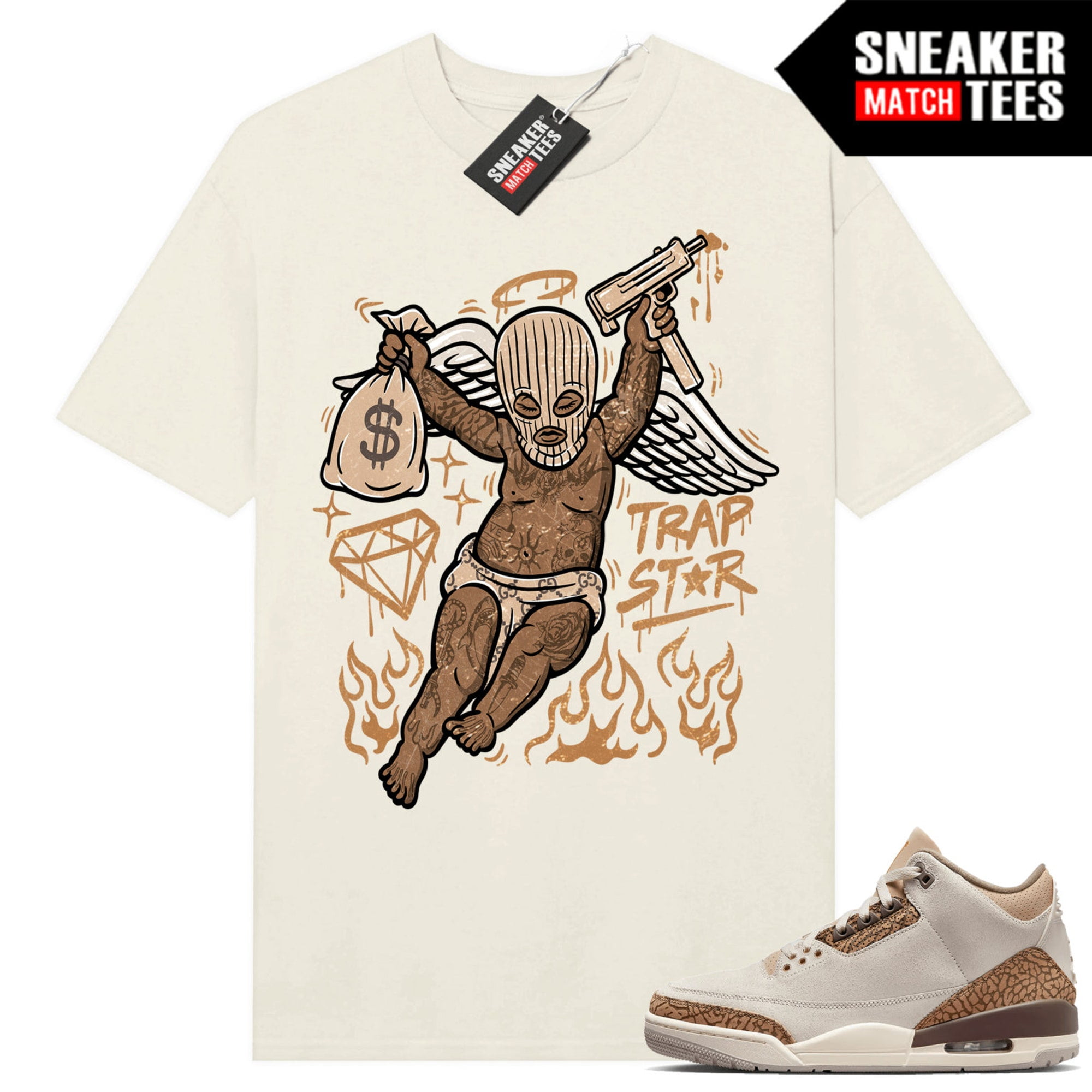 Palomino 3s to match Sneaker Match Tees Sail "Trapstar Angel" - Walmart.com