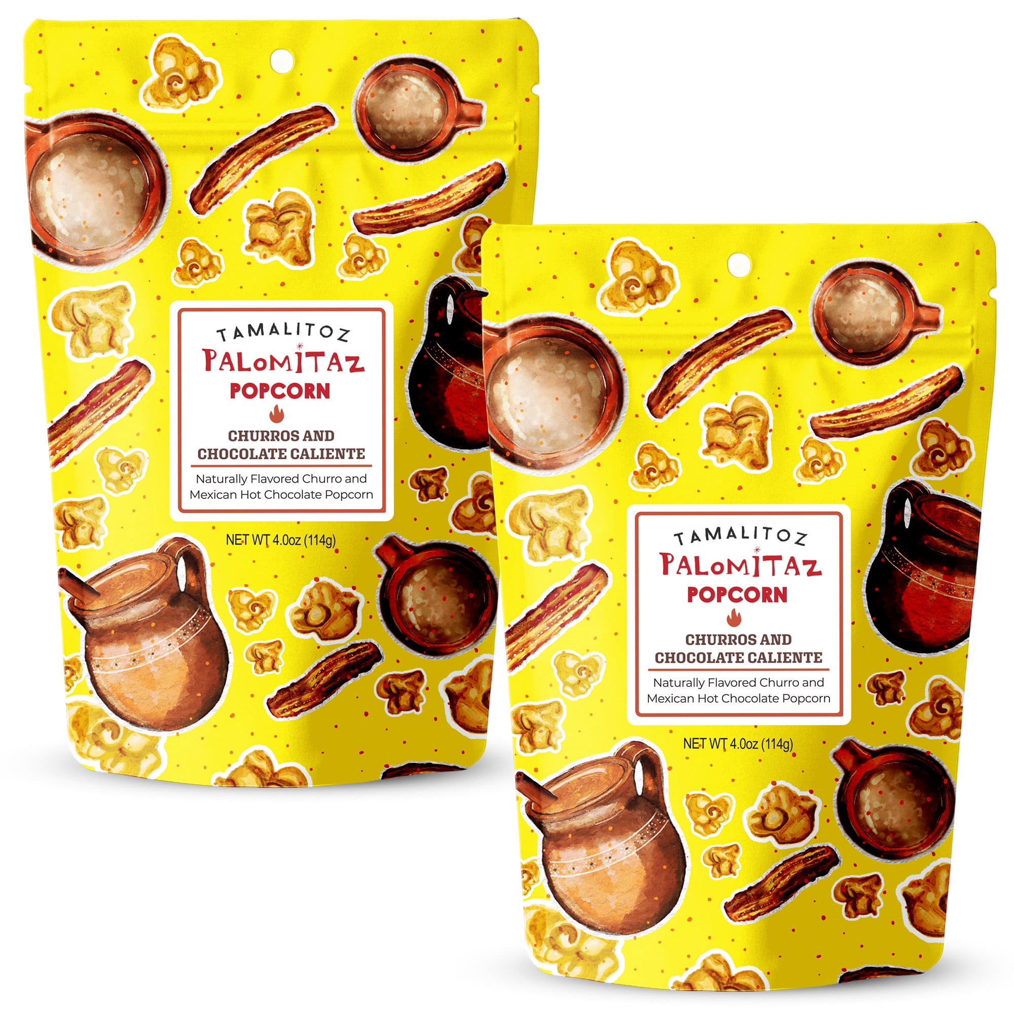 Palomitaz Gourmet Popcorn Churros and Chocolate Caliente Popcorn Sweet ...