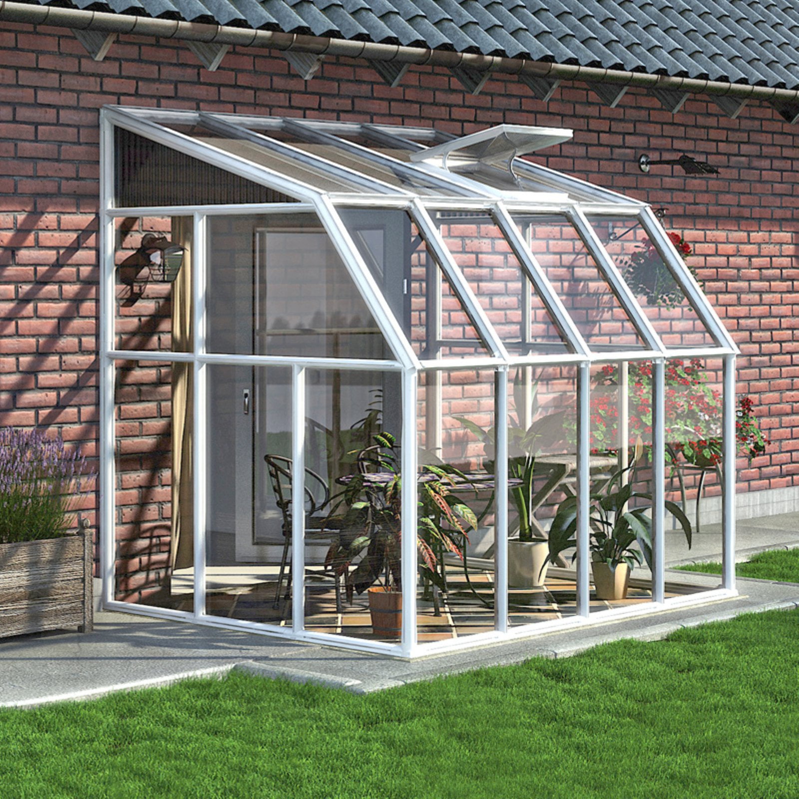 Palram - Canopia HG7508 Sun Room 2 - 6 x 8 ft. - Walmart.com